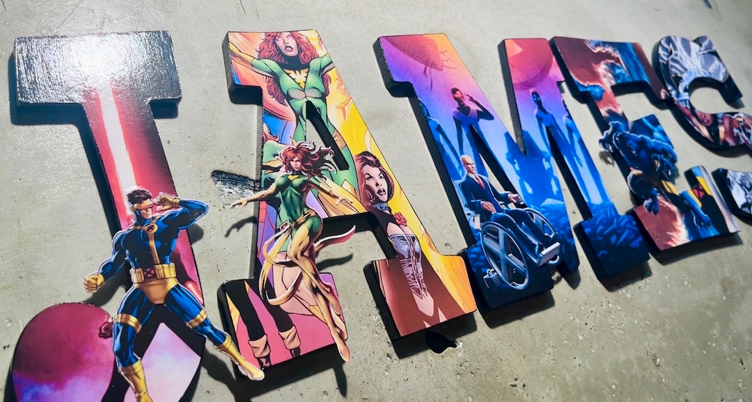 X-men Lettering (pricing per Letter) - Etsy