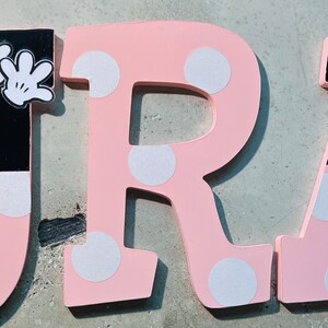 Minnie Mouse Lettering (pricing per Letter) - Etsy