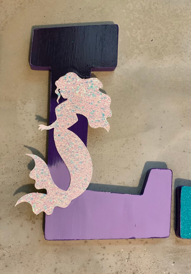 Mermaid Lettering pricing per Letter - Etsy