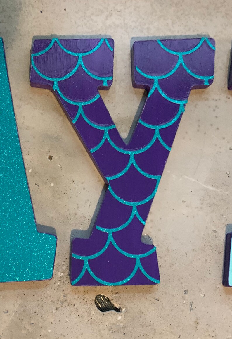 Mermaid Lettering pricing per Letter - Etsy