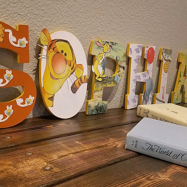 Winnie Pooh Letters - Etsy