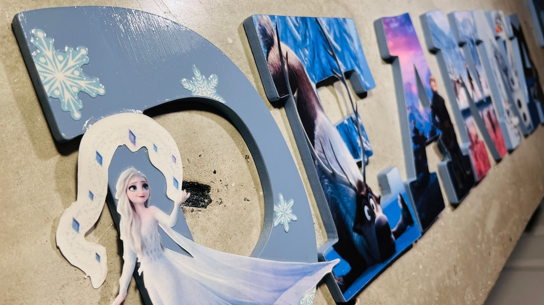 Frozen Lettering (pricing per Letter) - Etsy