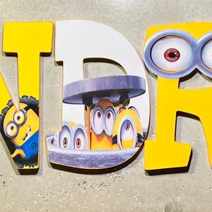 Minion Lettering (pricing per Letter) - Etsy