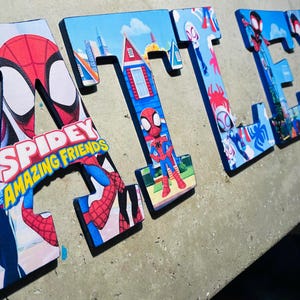 Spidey and Friends Lettering pricing per Letter - Etsy