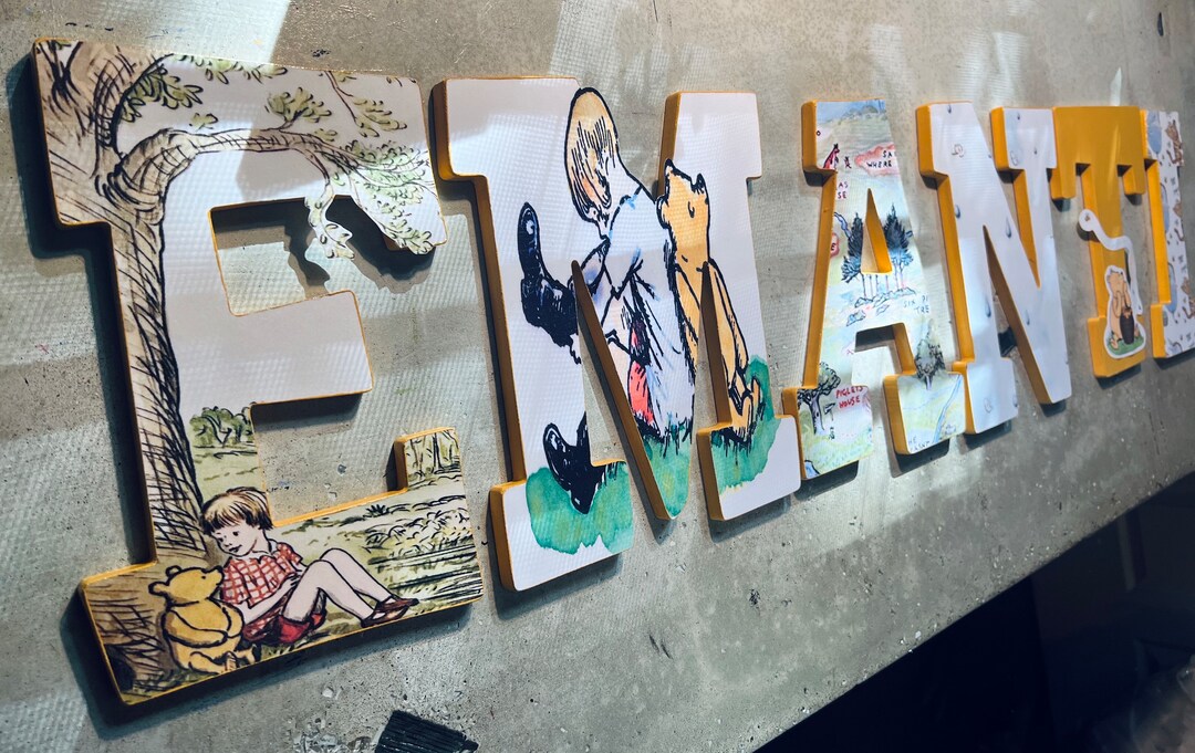 Winnie The Pooh Lettering