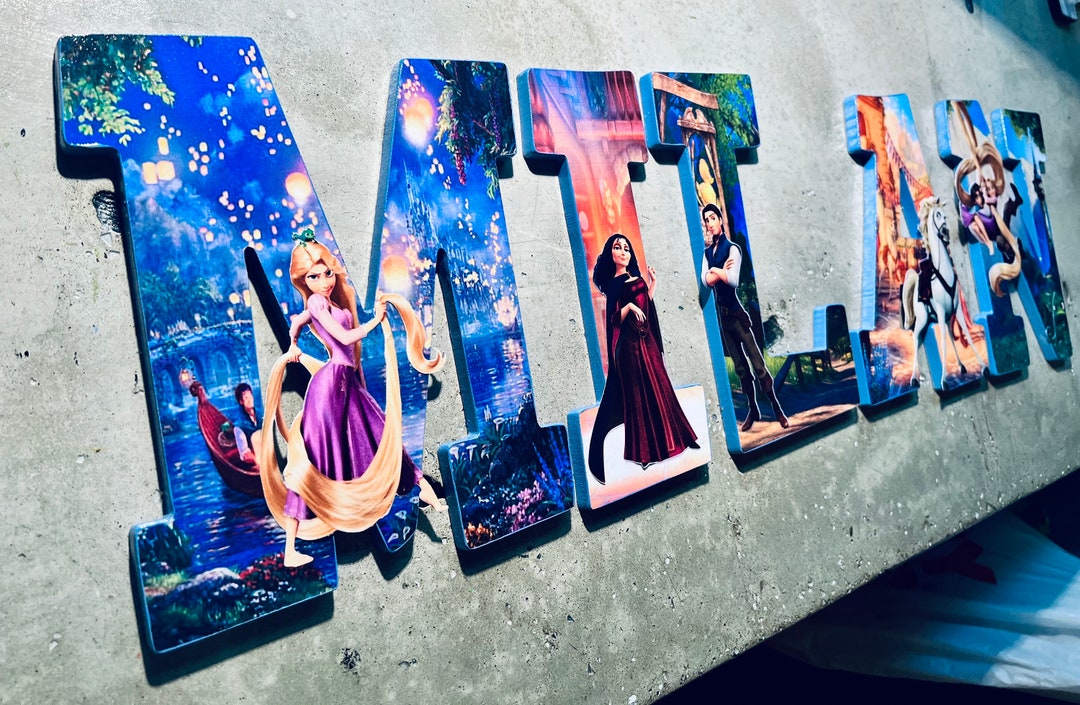 Tangled Lettering - Etsy