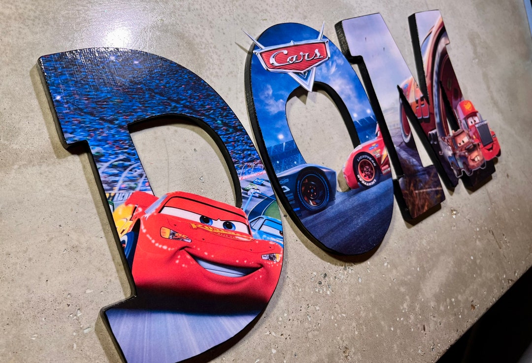 Cars Lettering pricing per Letter - Etsy