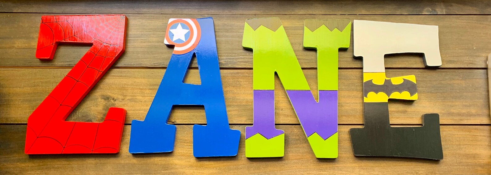 Superhero Lettering pricing per Letter - Etsy