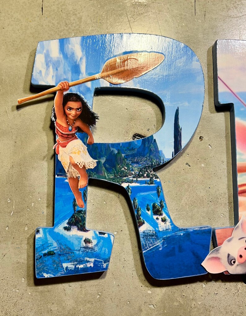 Moana Lettering pricing per Letter - Etsy