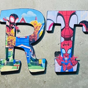 Spidey and Friends Lettering pricing per Letter - Etsy