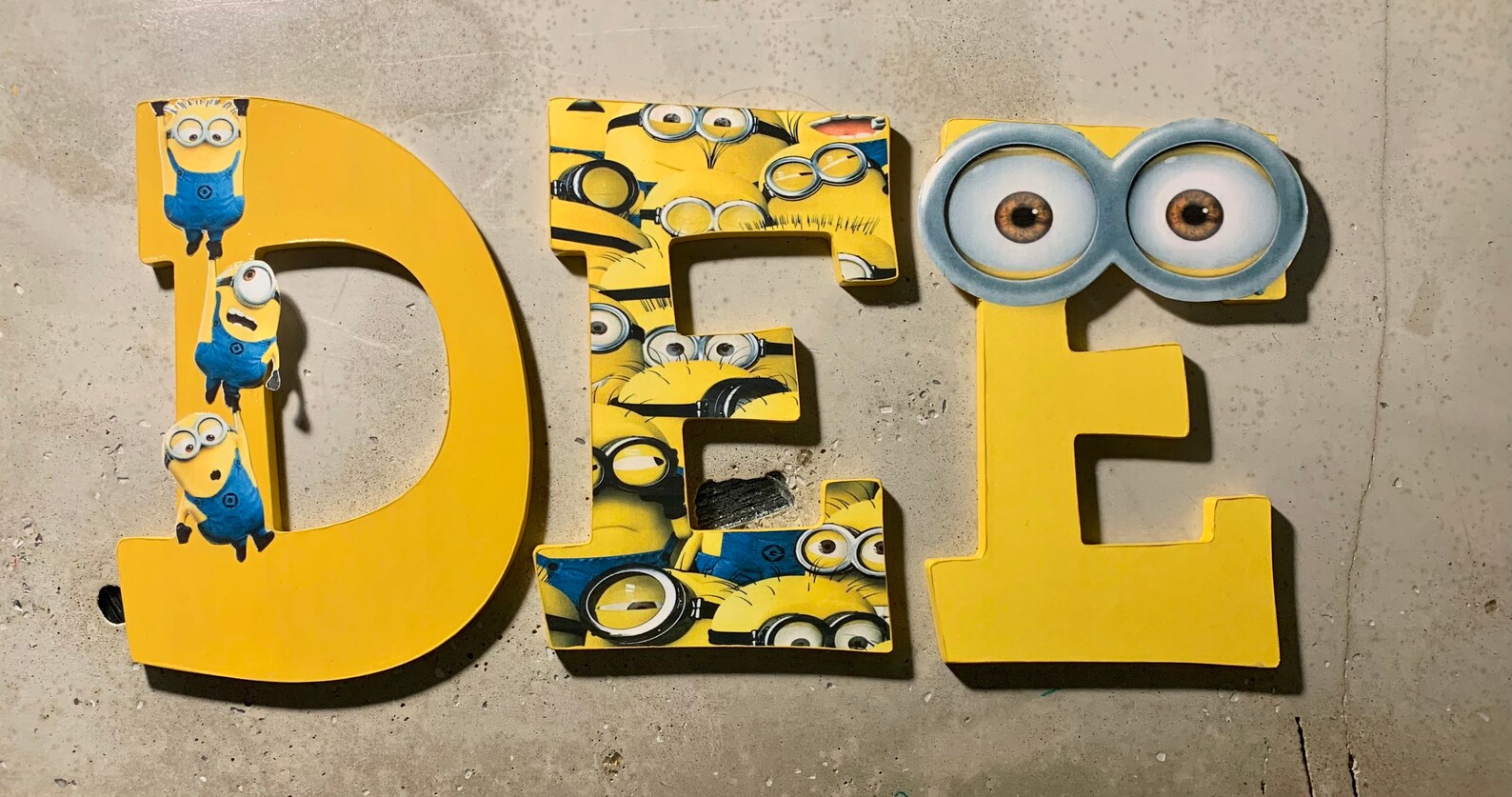 Minion Lettering pricing per Letter - Etsy