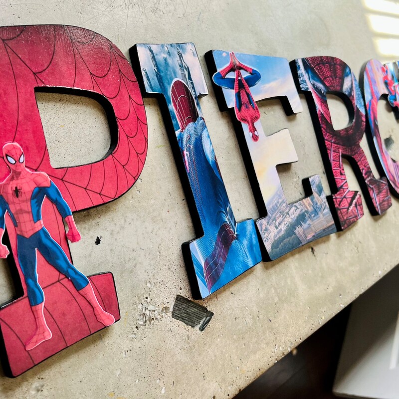 Spiderman Letters - Etsy