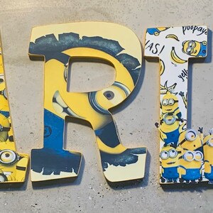 Minion Lettering (pricing per Letter) - Etsy