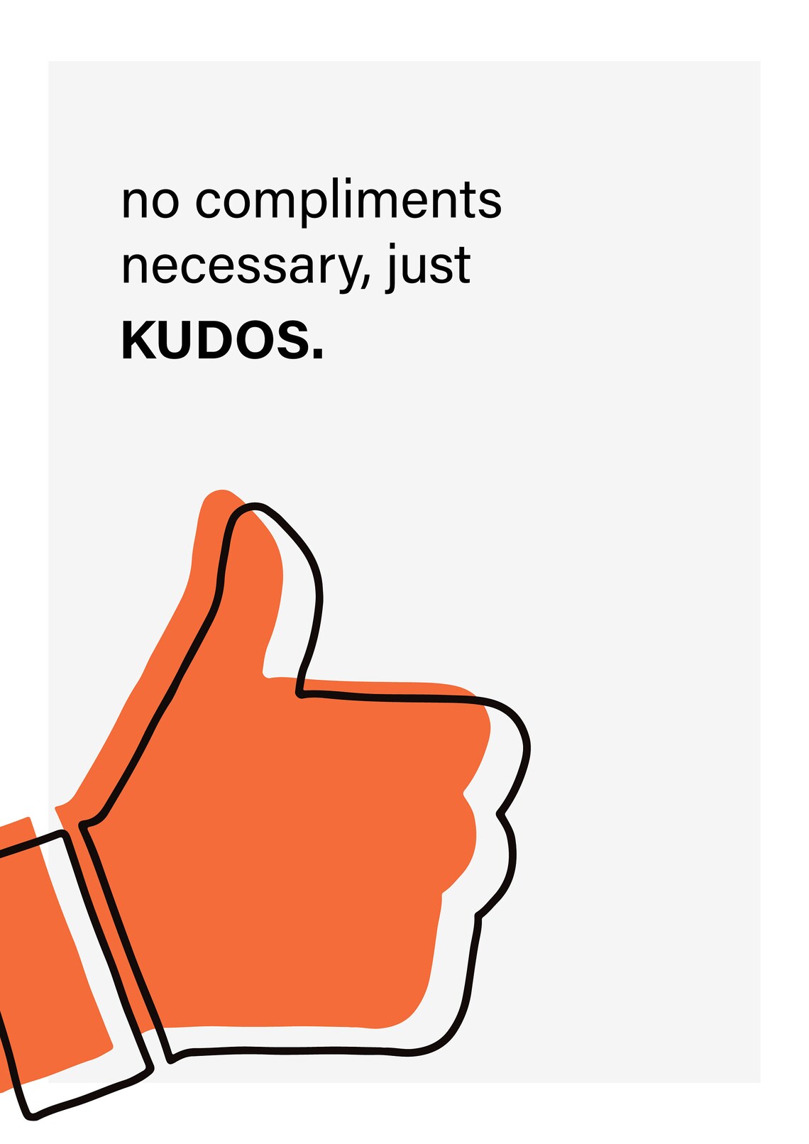 Only Kudos Poster - Etsy