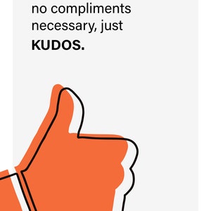 Only Kudos Poster - Etsy