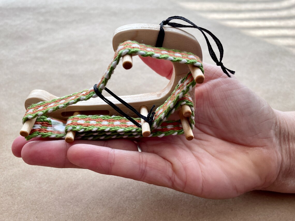 Inkle Loom Mini Wooden Christmas Holiday Ornament-creative - Etsy