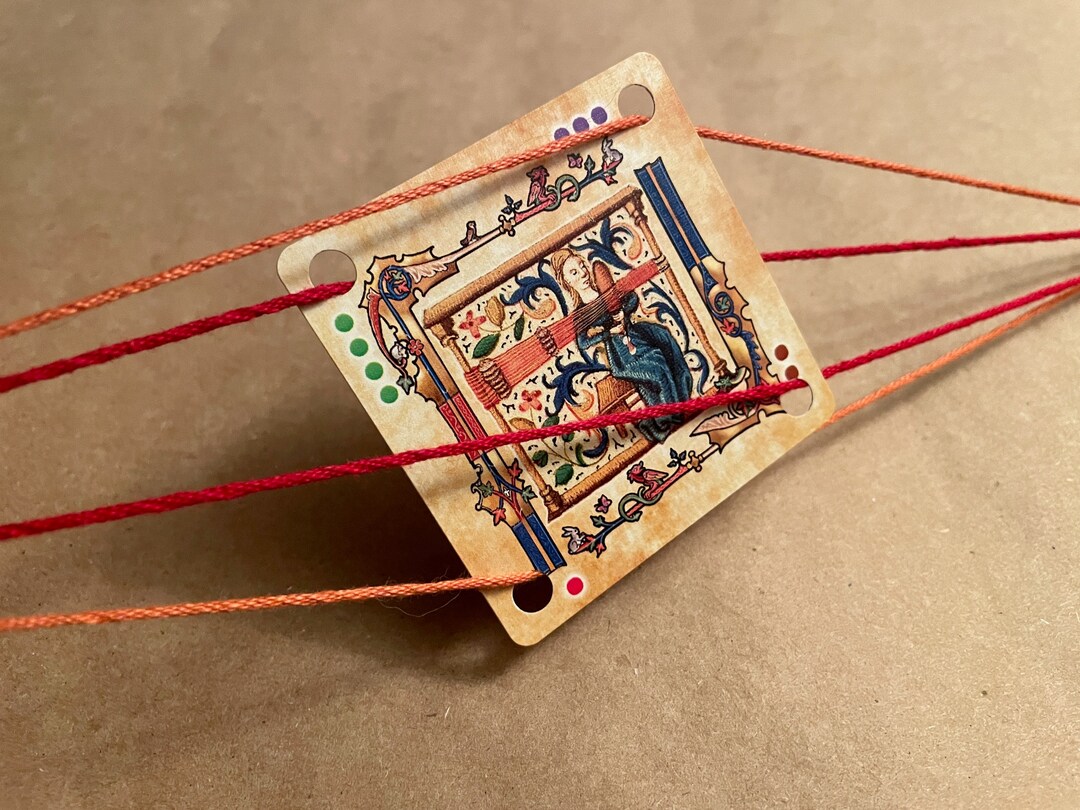 Cards-illuminated Weaver-set of 24 Small Weaving Cards-original Design ...