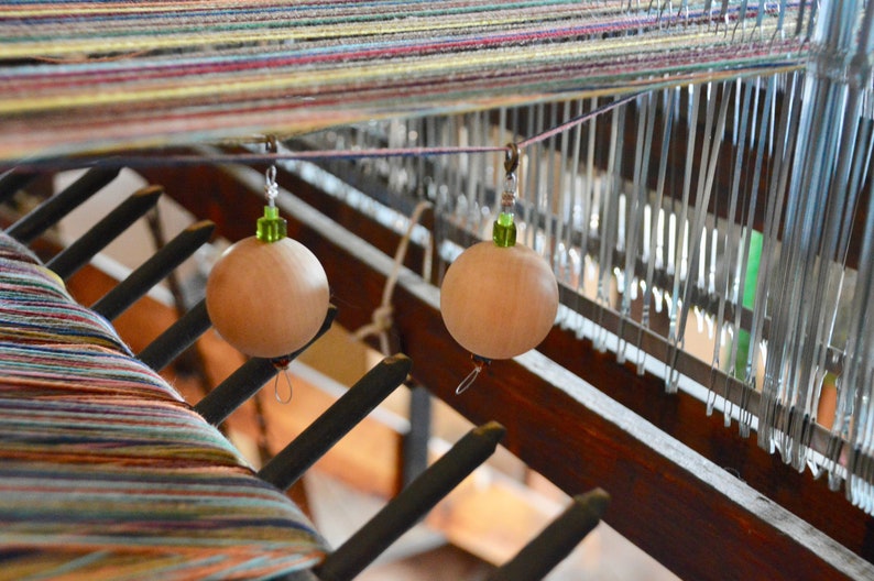 Tool-warp Weights One Pair of Cute Beaded Round Weights | Etsy