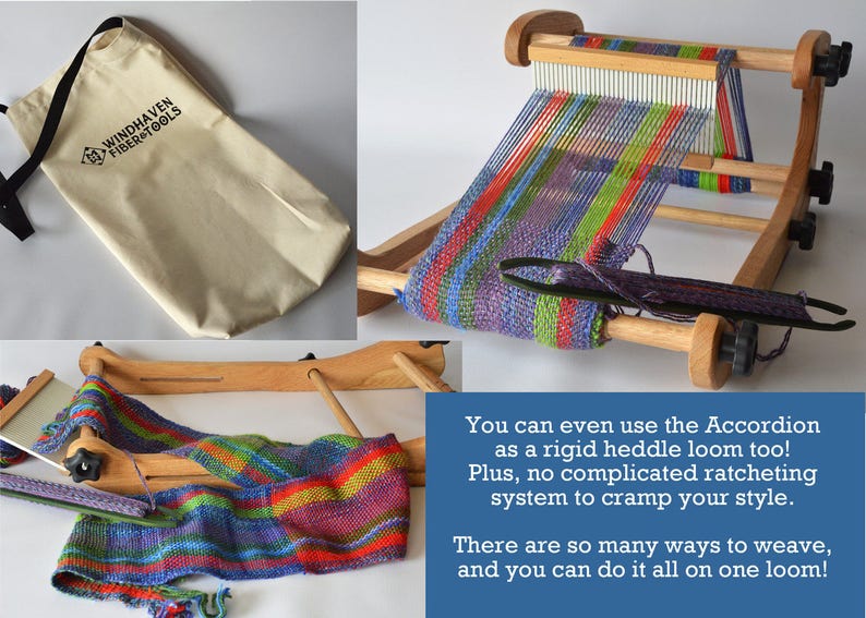 Loom-accordion Double Sided Loom Kit-great for Inkle Card Rigid Heddle ...