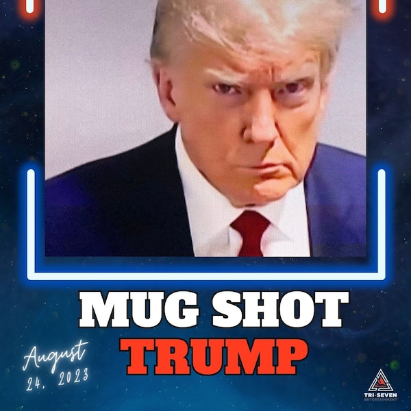 Trump Mug Shot Poster - Etsy UK