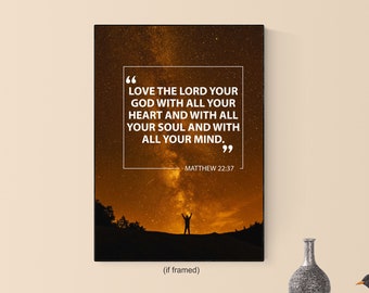 Matthew 22 37 | Etsy