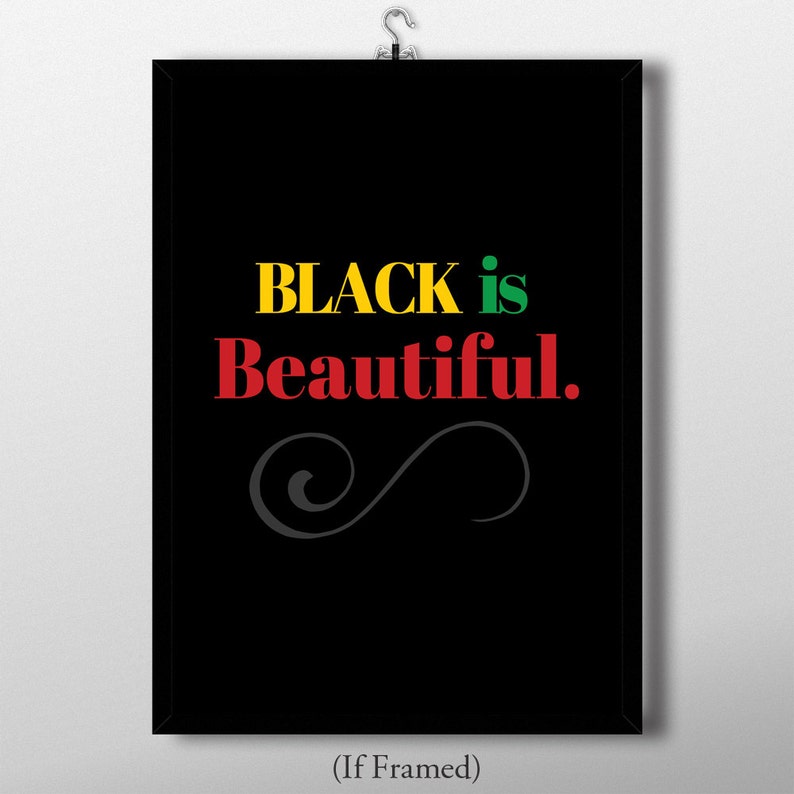 Black is Beautiful Poster 18x24 Print in Pan African Colors - Etsy