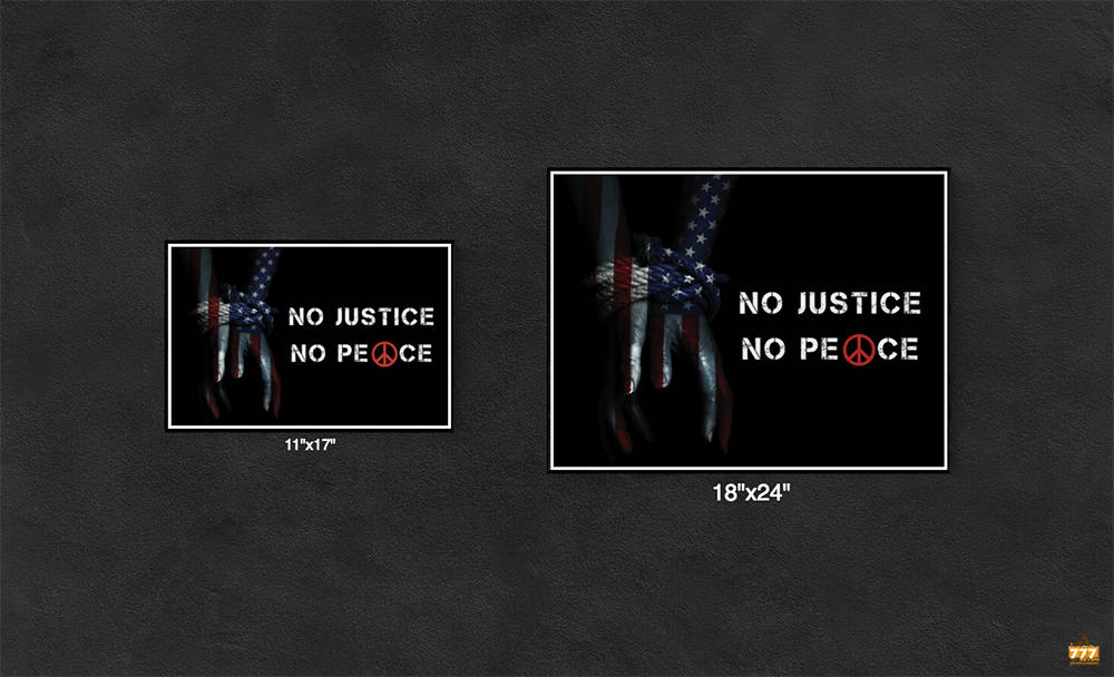 No Justice No Peace Poster Civil Human Rights Sign Print - Etsy