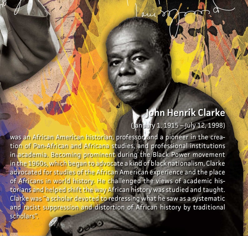 Famous Black History People Poster Series 05 24x18 - Etsy UK