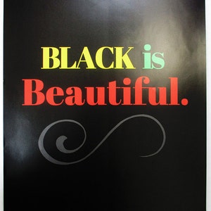 Black is Beautiful Poster 18x24 Print in Pan African Colors American ...