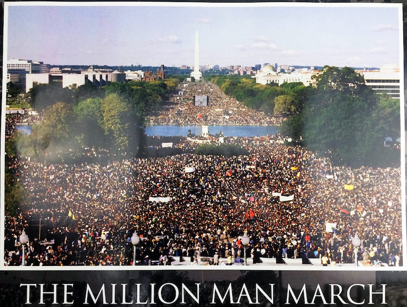 Million Man March Poster 20 Year Anniversary African American - Etsy