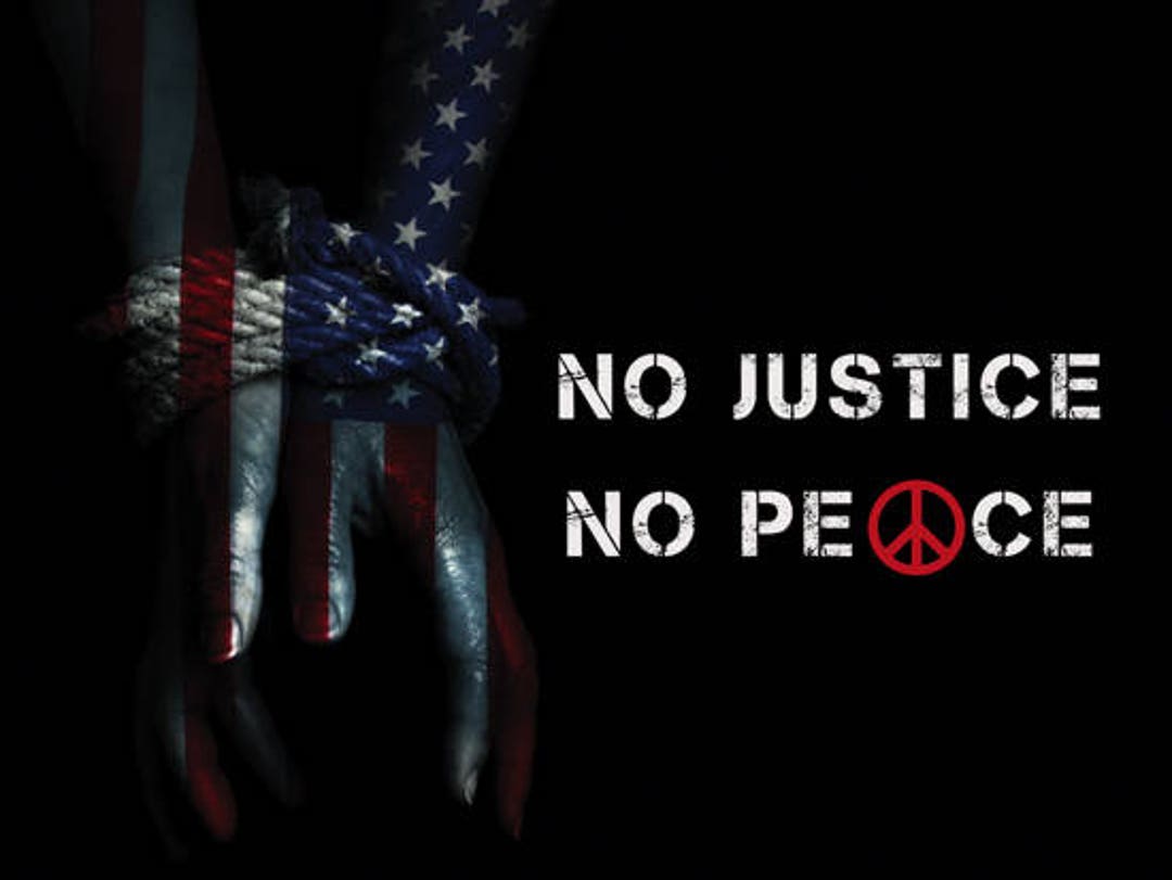 No Justice No Peace Poster Civil Human Rights Sign Print - Etsy