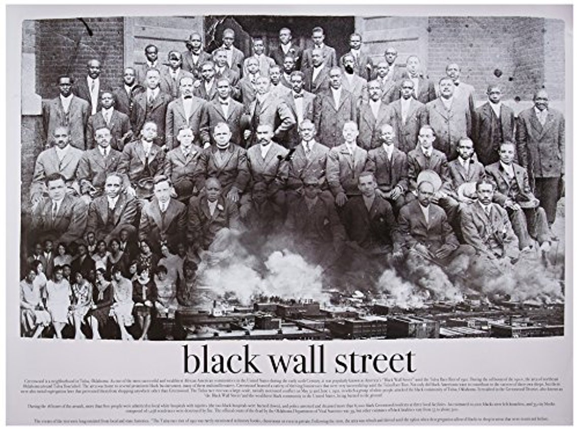 Black Wall Street Poster African American Black History 24x18 - Etsy