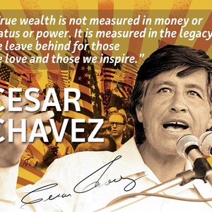 Cesar Chavez Poster Quote Labor Activist Education Art Print (24x18) - Etsy