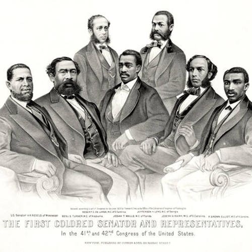 First African American Senator and Representatives Poster - Etsy