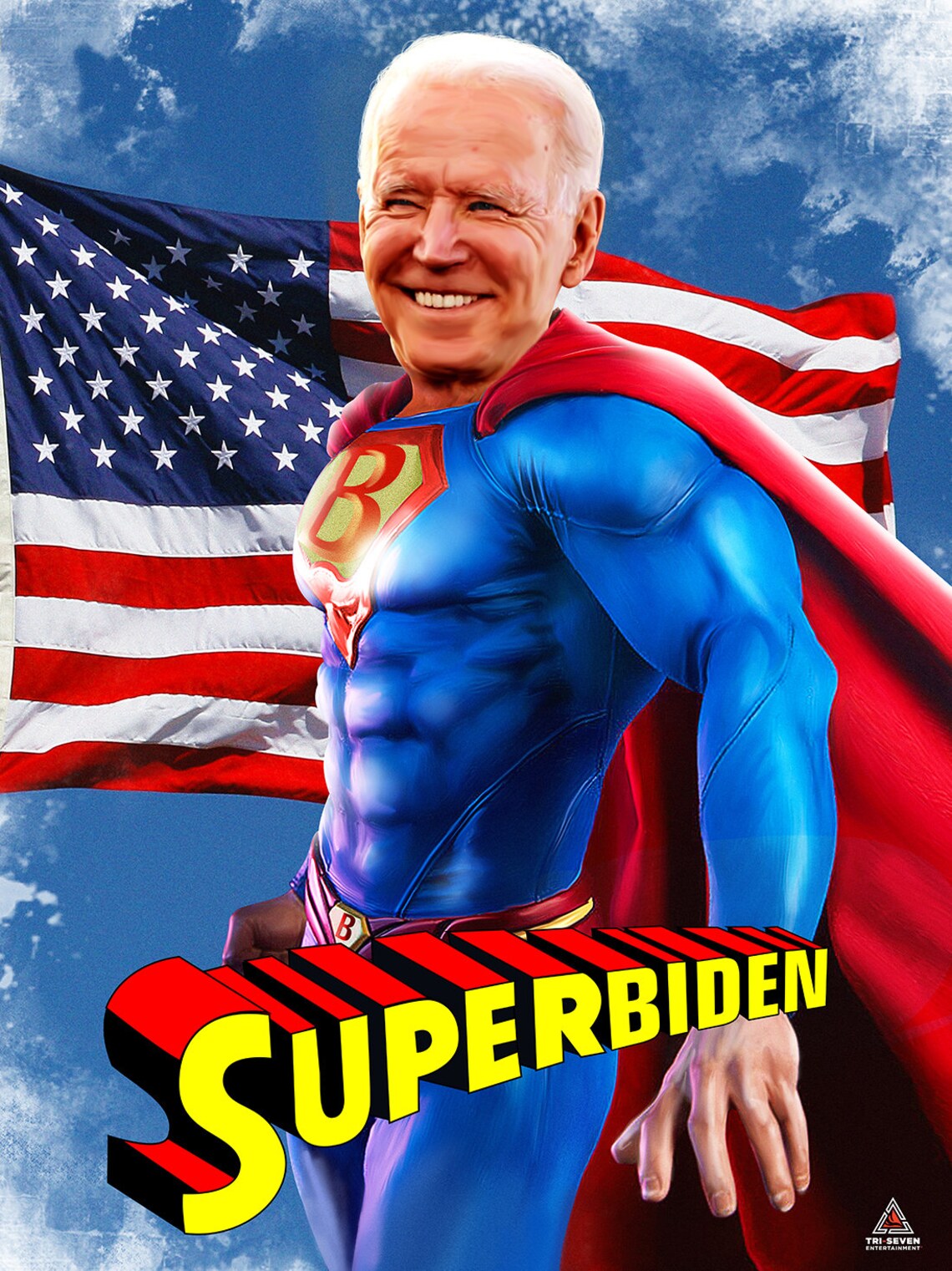 Joe Biden Poster Superbiden Funny Parody Wall Art Print - Etsy