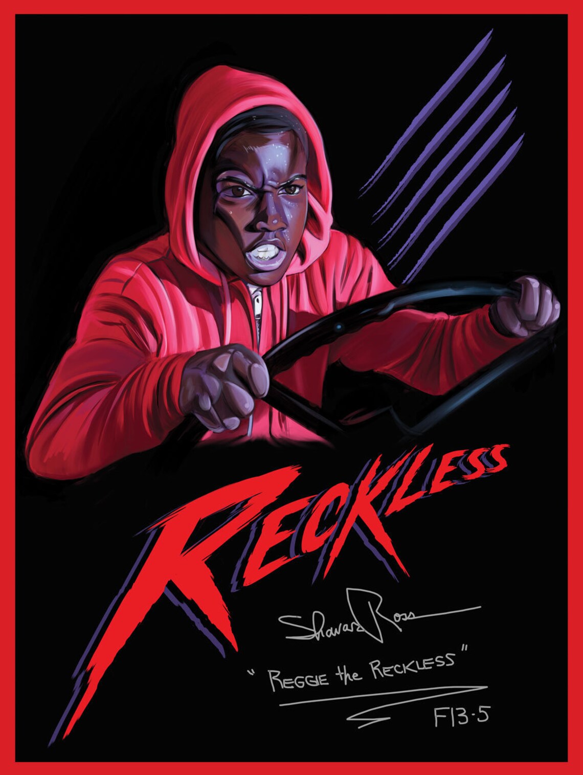Signed Reggie the Reckless Poster Friday the 13th Part 5 Art - Etsy