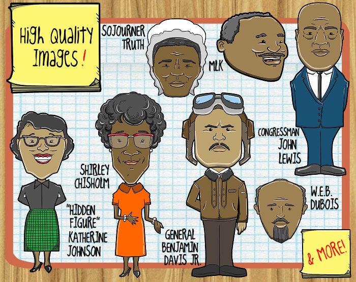 Black History Clipart - Etsy