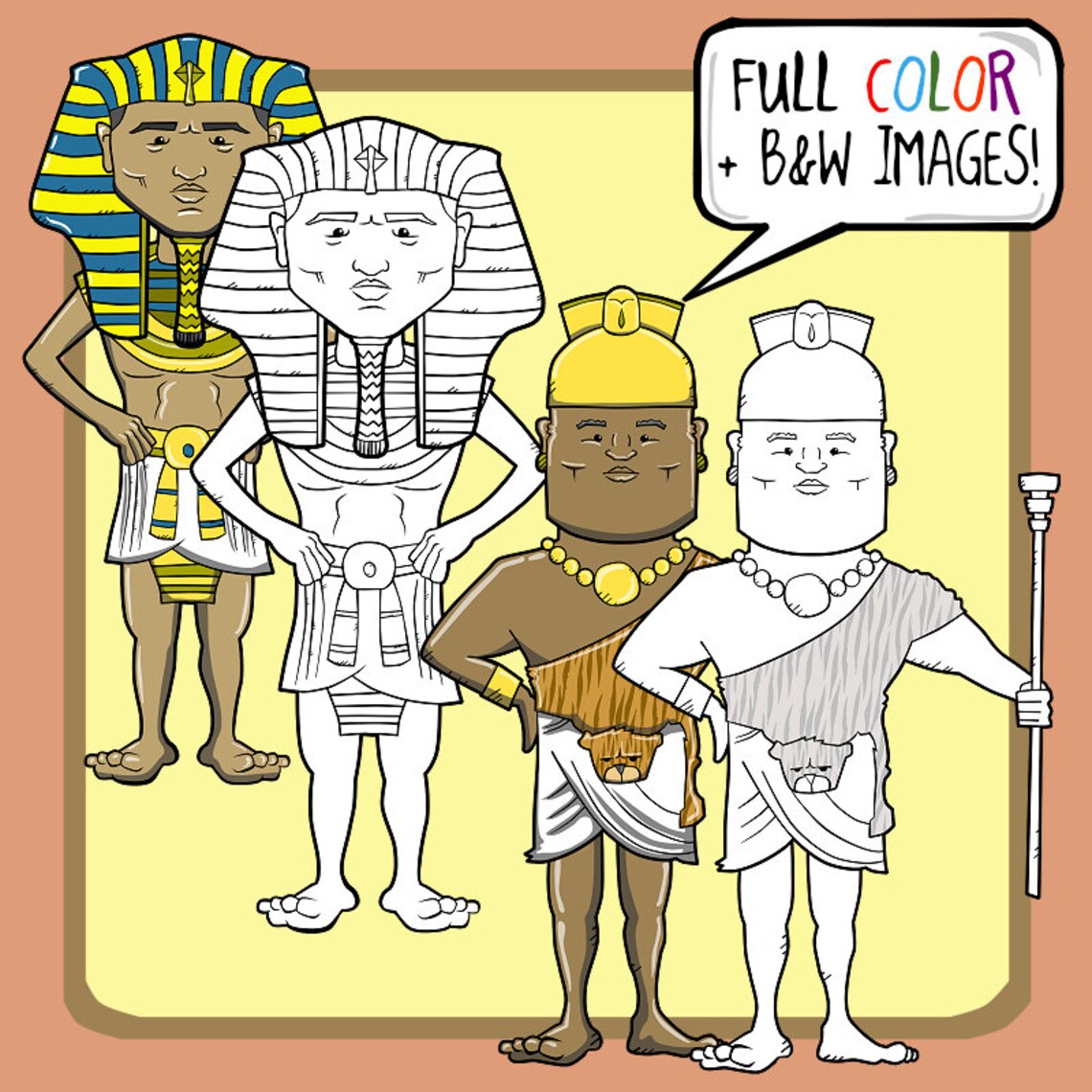 People of Ancient Civilizations Clip Art Bundle - Etsy UK