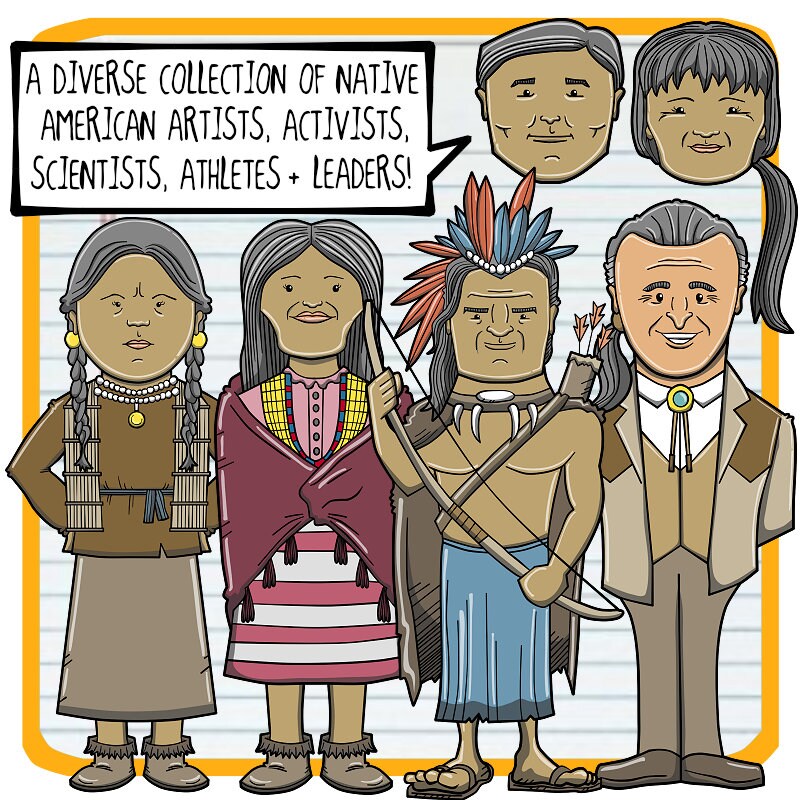 Native American Heroes + History Clip Art - Etsy UK