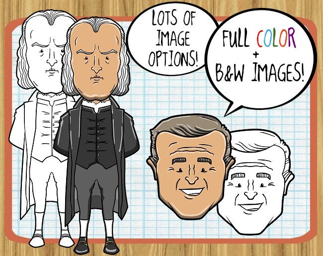 American Presidents Clipart | Etsy