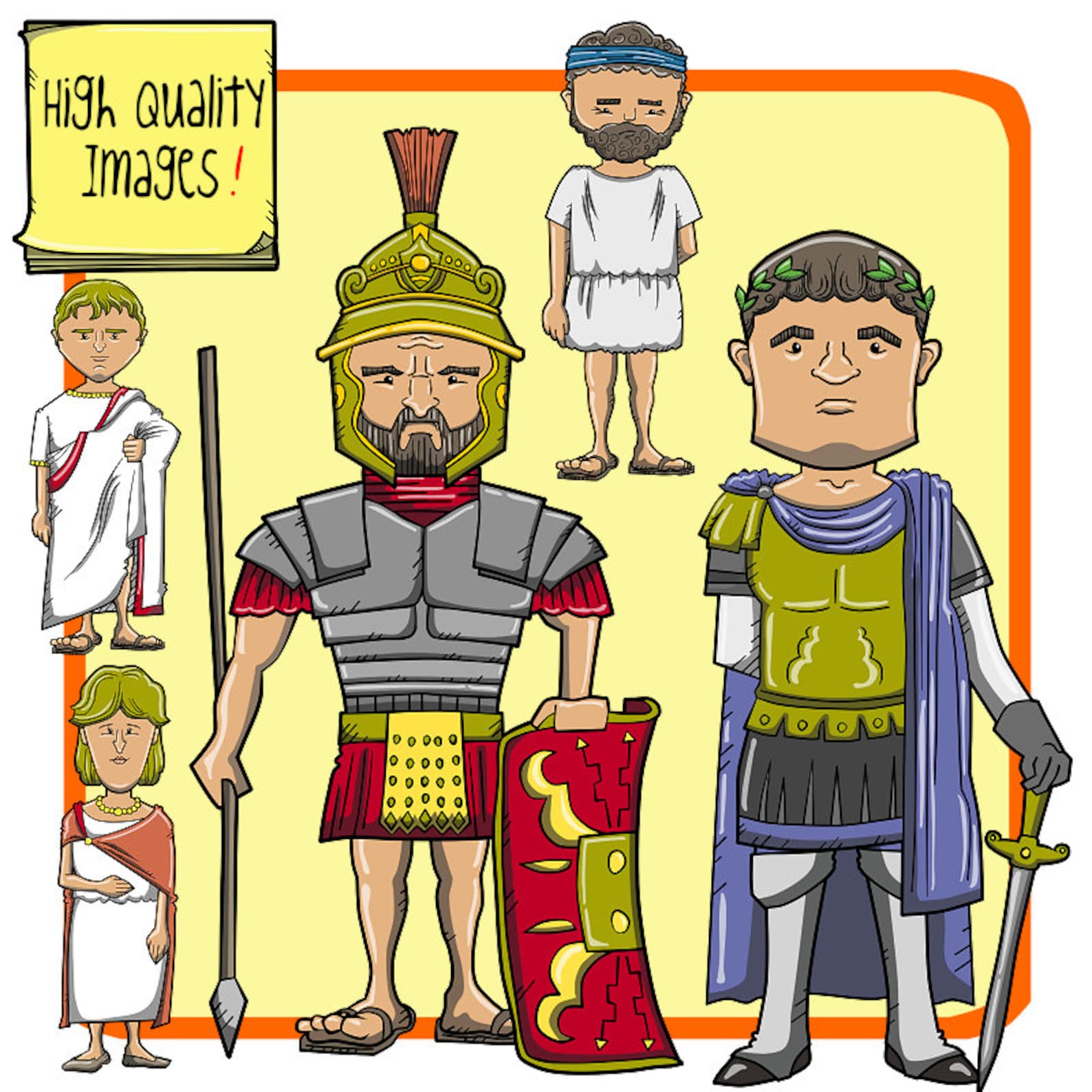 People of Ancient Civilizations Clip Art Bundle - Etsy UK