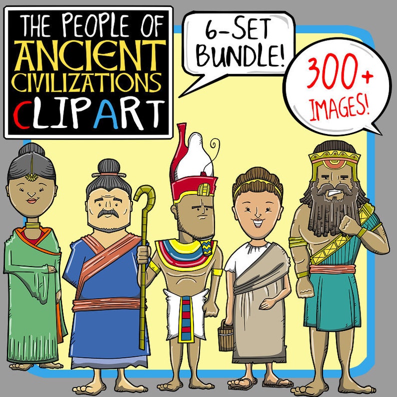 People of Ancient Civilizations Clip Art Bundle - Etsy Canada