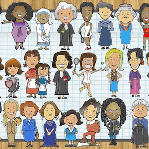 Women's History Month / Women in Current Events Clip Art - Etsy