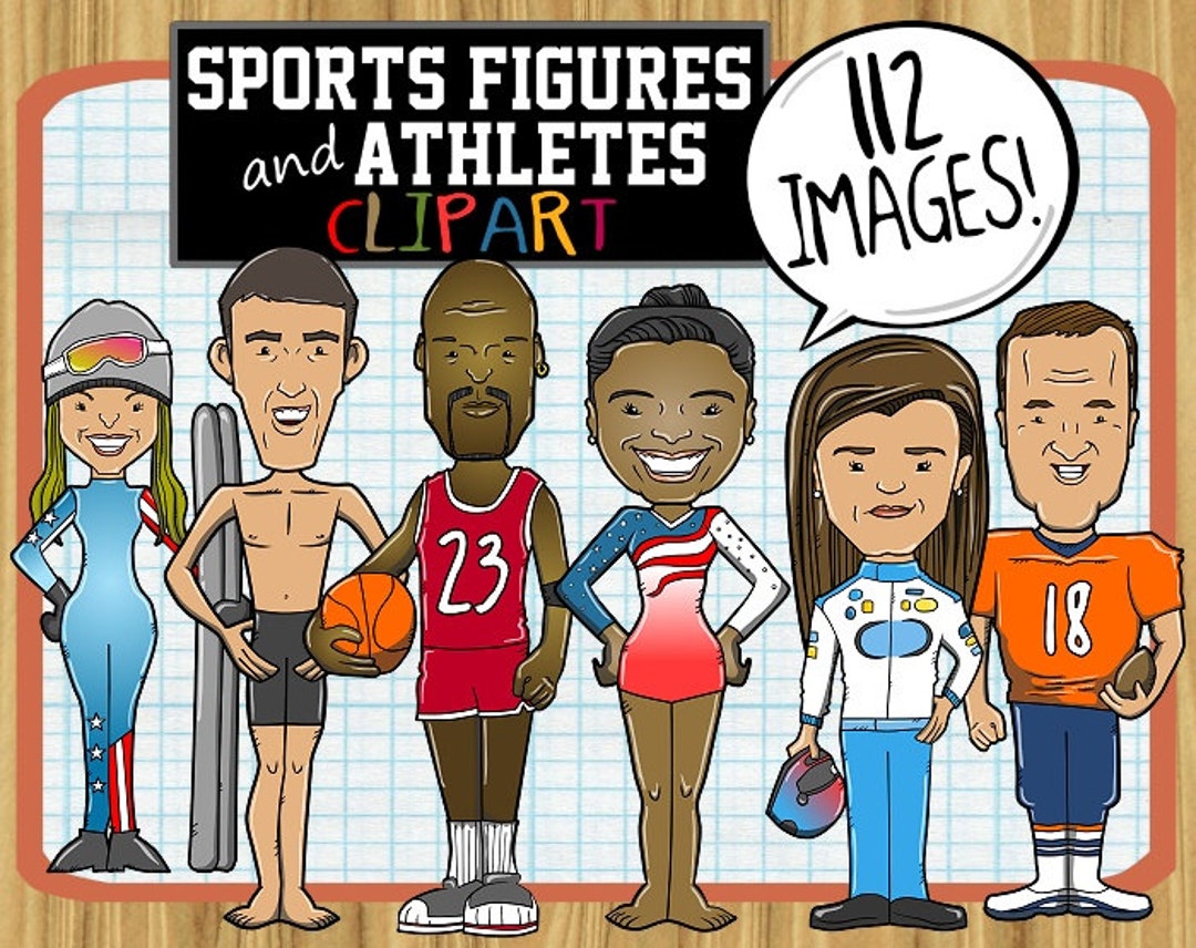 Sports Figures and Athletes Clipart - Etsy