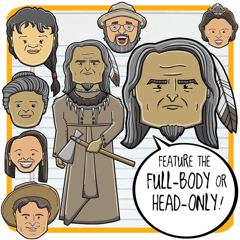 Native American Heroes + History Clip Art - Etsy UK