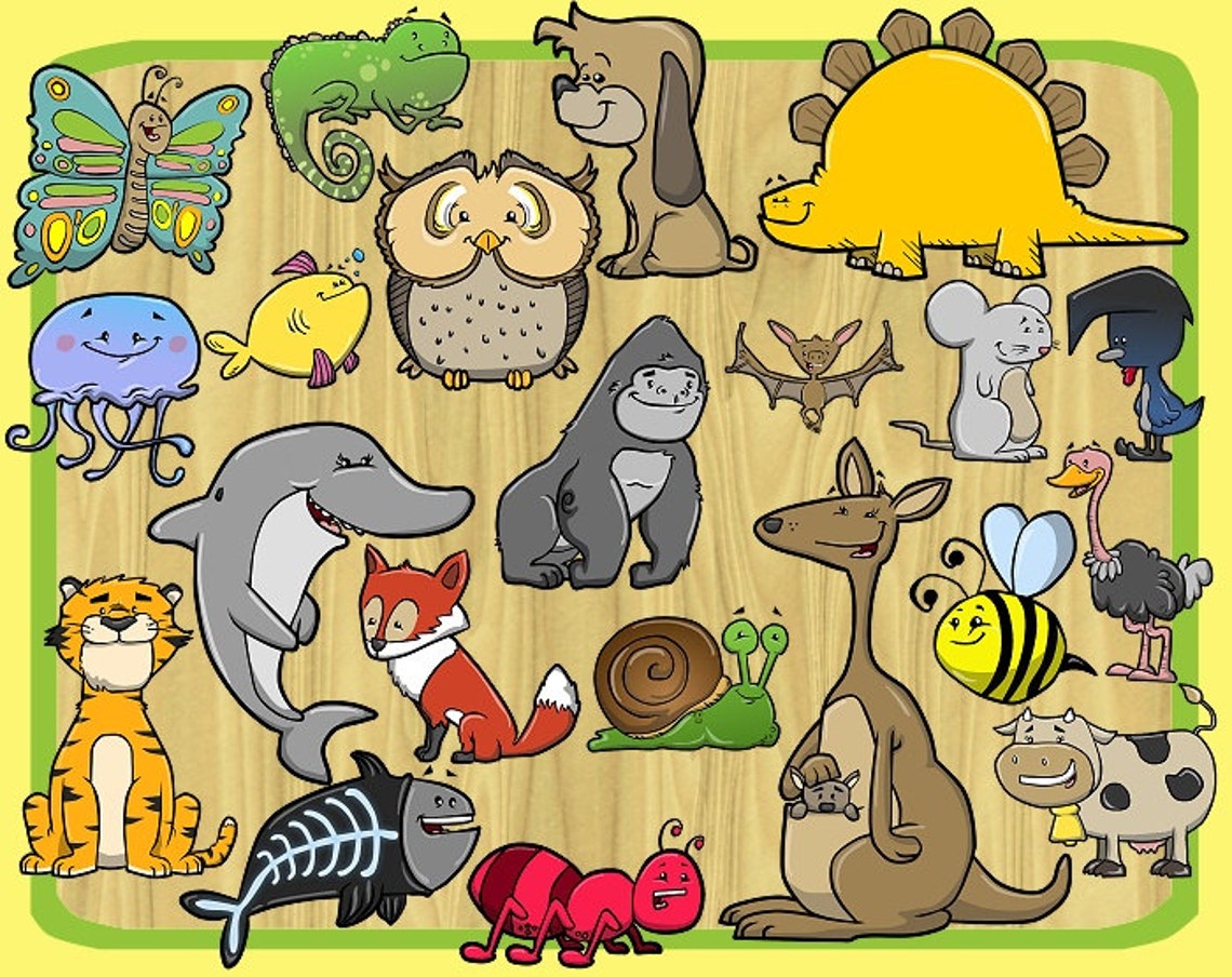 Animal Alphabet Clip Art / Phonics Clip Art - Etsy