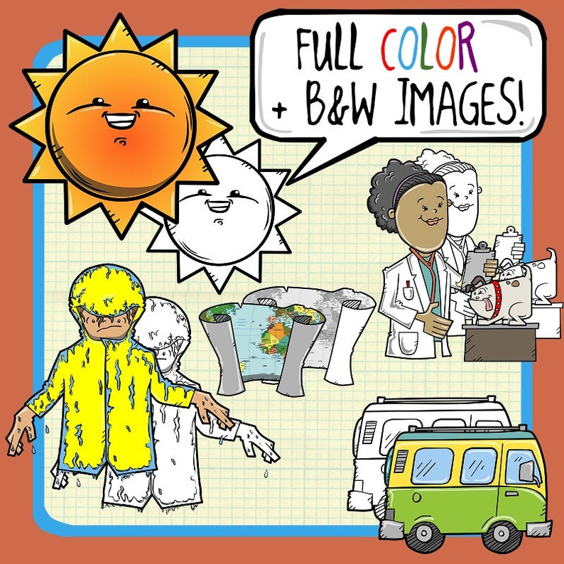 CVC Short Vowel Clip Art Bundle - Etsy