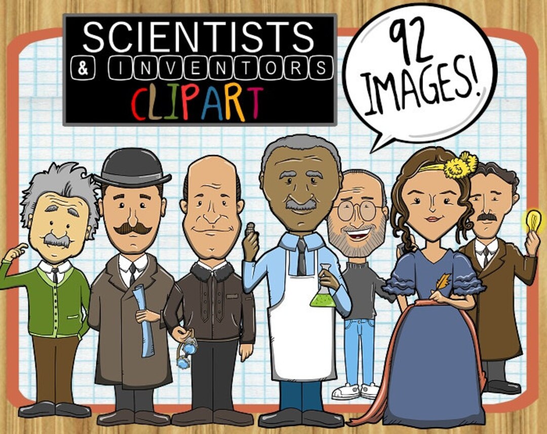 Scientists and Inventors Clipart - Etsy