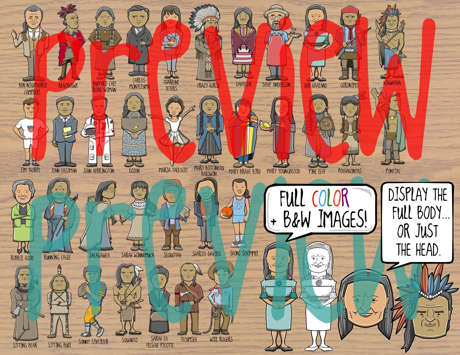 Native American Heroes + History Clip Art - Etsy