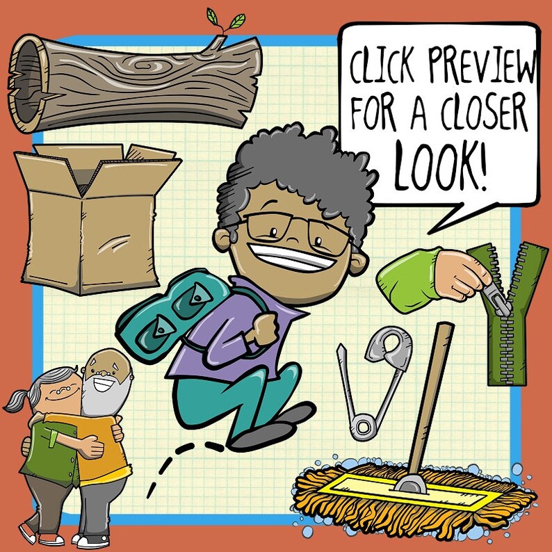 CVC Short Vowel Clip Art Bundle - Etsy